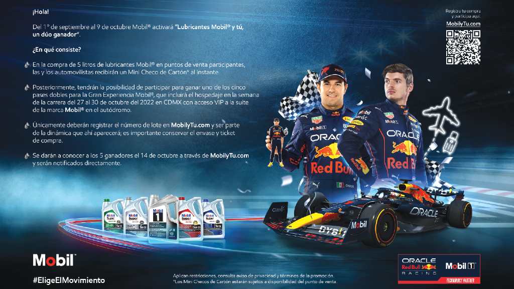 Mobil lanza dinámica para que asiste al GP de México